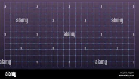 Hud Grid Game Panel Graph With Dots Lines Digital Screen Interface