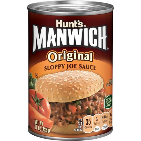 Manwich Original Sloppy Joe Sauce Canned Sauce 15 Oz