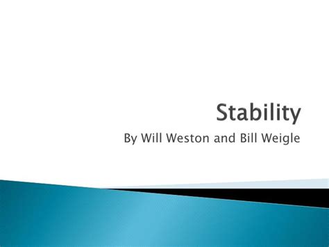 PPT Stability PowerPoint Presentation Free Download ID 3481248