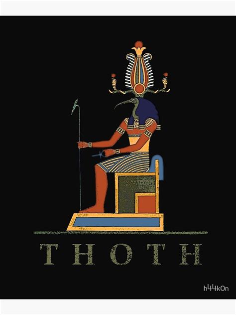 Thoth Egyptian God Of Wisdom And Magic Myth Kemet Mythology Ankh Art