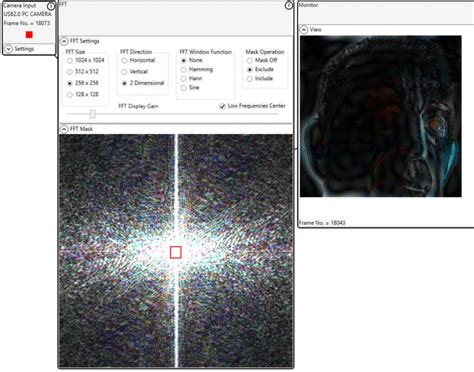 Fft Low And High Pass Filters On A Live Image Sound Analysis