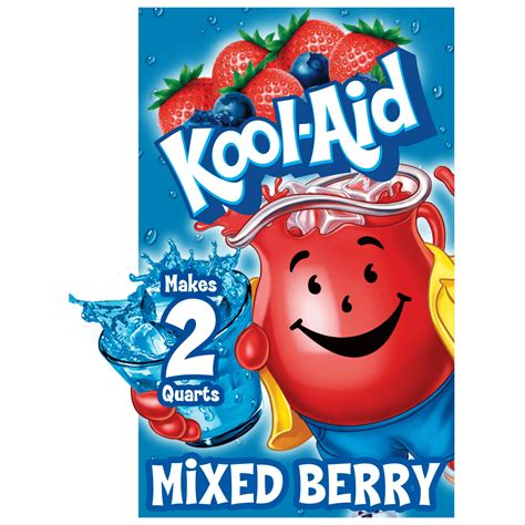 Kool Aid Unsweetened Mixed Berry Powdered Drink Mix Water Add 022 Oz Packet 12 Pack