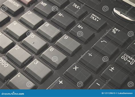 Calculator Buttons In A Close Up Photo Stock Image Image Of Buttons Closeup