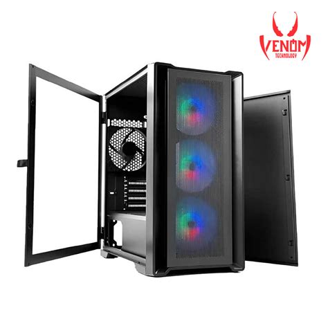 Case Technozone C With fans mm ARGB With Psu W Bronze فينوم تكنولوجي