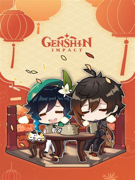 Zhongli And Venti Genshin Impact Danbooru