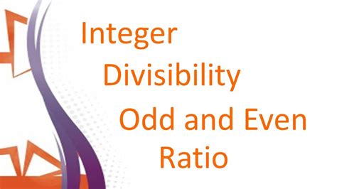 Let Reviewer Cse Reviewer Integer Ratio Divisibility Odd And Even Numbers Melmath360