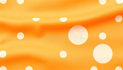 A Vibrant Orange Fabric With White Polka Dots Creates A Fun And Playful Visual For Creative