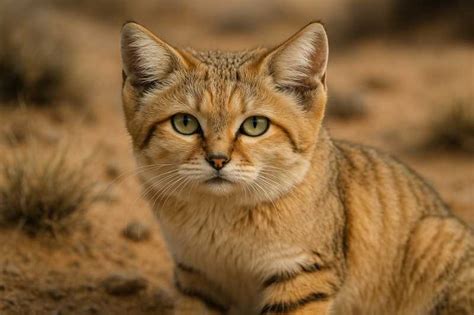 Sand Cat Felis Margarita Deserts Elusive Feline