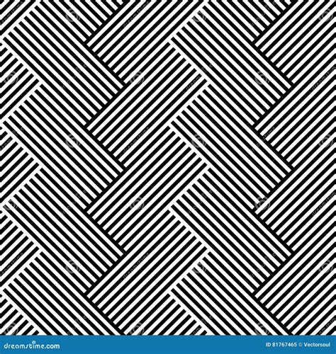 Lines Repeatable Geometric Pattern Mosaic Of Lined Squares Stock Vector