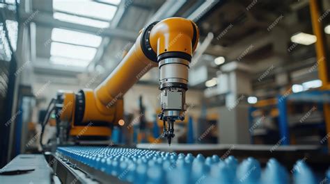 A Robotic Arm In An Industrial Setting Performing Precise Tasks With