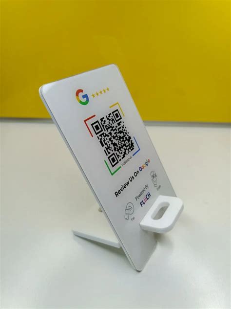 Acrylic X Inch NFC Google Review QR Code Table Stand For Promotional At Piece In Mumbai