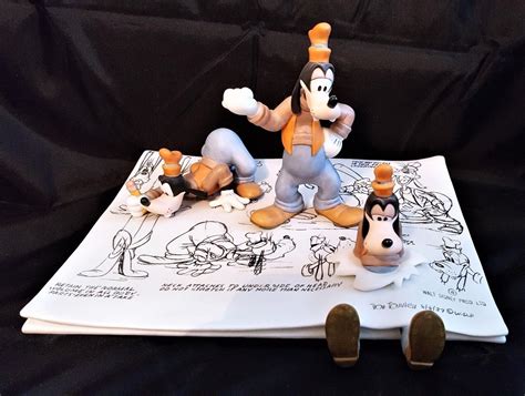 Disney Gallery Goofy Model Sheet Figural Scene Euc Original Box Le 3000 Coa 1902994534