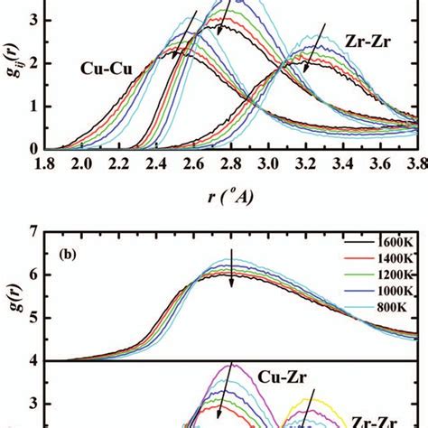 A Temperature Dependence Of The Partial Pair Correlation Functions