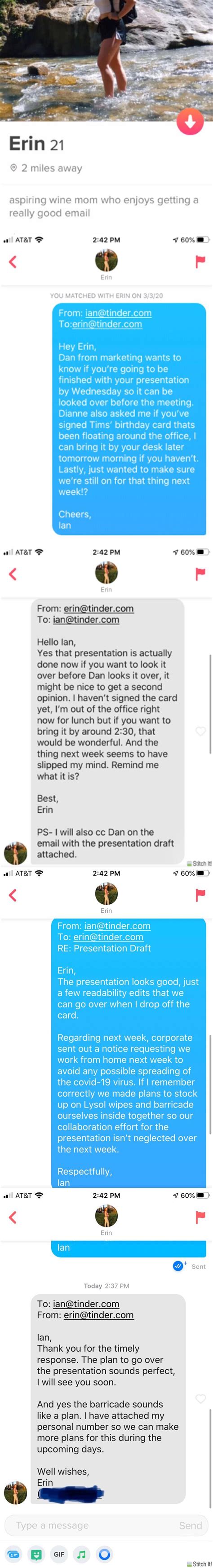 Bio Says She Enjoys A Good Email R Tinder