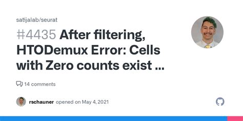 After Filtering Htodemux Error Cells With Zero Counts Exist As A