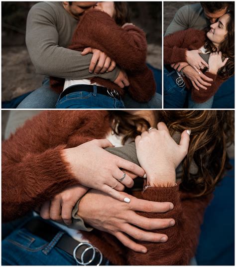 Fiery Creekside Couples Session Kait Chris Davidson Nc