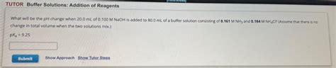 What Will Be The PH Change When ML Of MNaOH Chegg Com