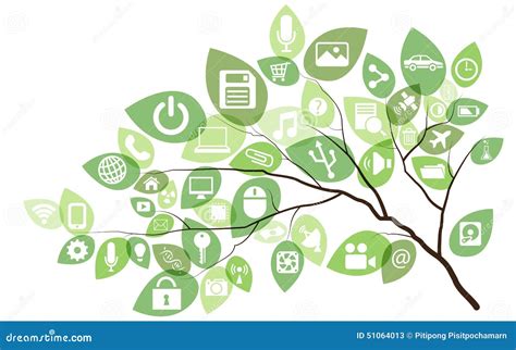 Technology Tree Stock Vector Illustration Of Science 51064013