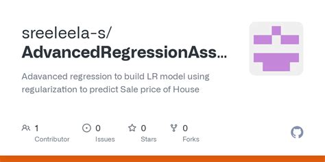 advancedregressionassignment advanced regression assignment ipynb at main · sreeleela s