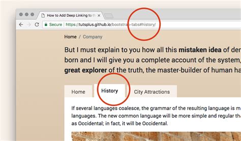 How To Add Deep Linking To The Bootstrap 4 Tabs Component Envato Tuts
