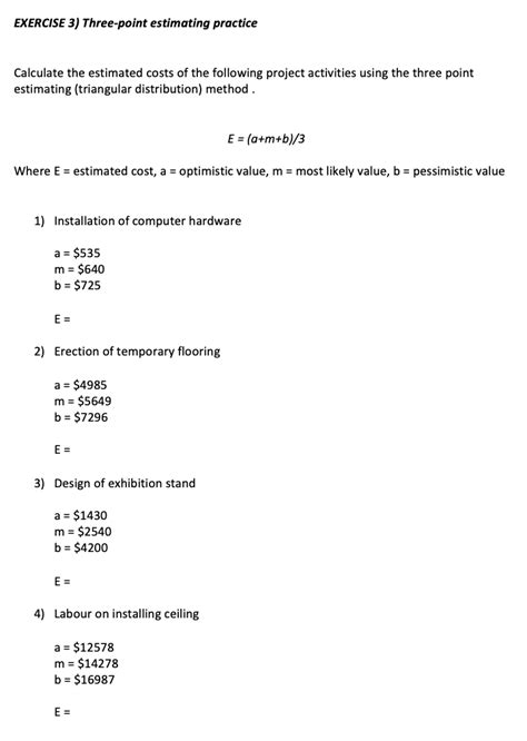Duration Or Cost Estimation 3 Point Estimate Triangular Distribution🈹