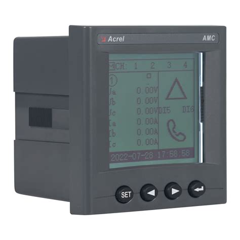 AC 4 Three Phase Or 12 Single Phase Multi Circuit Panle Meter For Cell Site Acrel