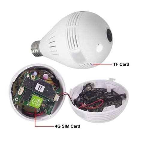 Bulb Camera 360 4g Spy Lamp Cam