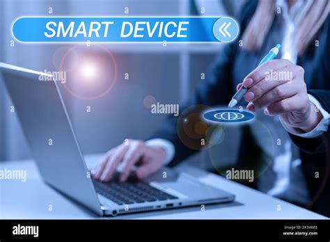 Conceptual Caption Smart Device Business Showcase Electronic Gadget That Able To Connect Share