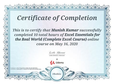 Munish Kumar On Linkedin Microsoft Excel Udemy Duringlockdown