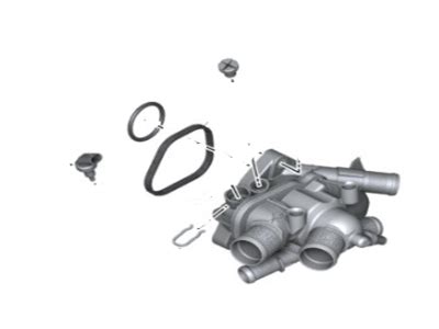 11538699290 Genuine Bmw Thermostat Housing With Ther Bmw Parts Deal