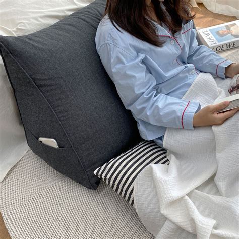 한스갤러리 한스갤러리 삼각 등쿠션 침대 헤드 쇼파 대형 등받이 쿠션 소형 솜포함 위시버킷