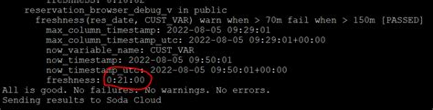 freshness scans shows 0 value in the soda cloud ui · issue 1529