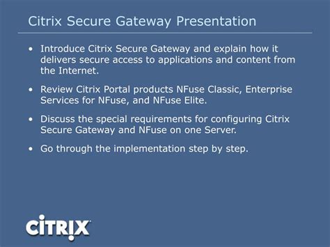 PPT Citrix Technical Overview PowerPoint Presentation Free Download