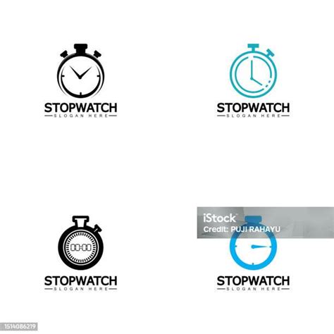 스톱워치 타이머 로고 디자인 벡터 아이콘 기호 그림 템플릿 0명에 대한 스톡 벡터 아트 및 기타 이미지 0명 개념 개념과 주제 Istock