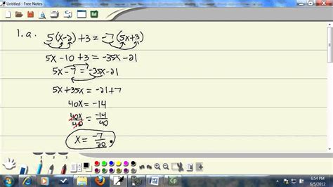 Intermediate Algebra Chapter 1 Test Problem 1 Youtube