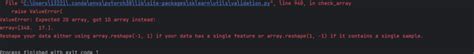 reshape your data either using array reshape 1 1 if your data has a single feature or 知乎