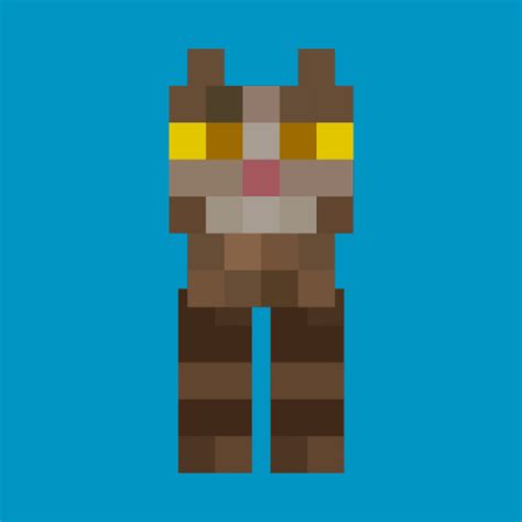 Minecraft Brown Tabby Cat Minecraft Cat T Shirt Teepublic