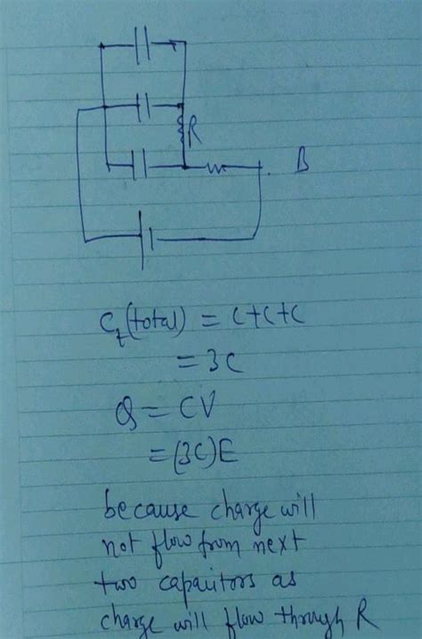 The Net Charge Flows Between Points A And B When The Switch Is Closed In The Given