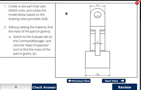 solved 42 50 1 create a new part that uses mmgs units and