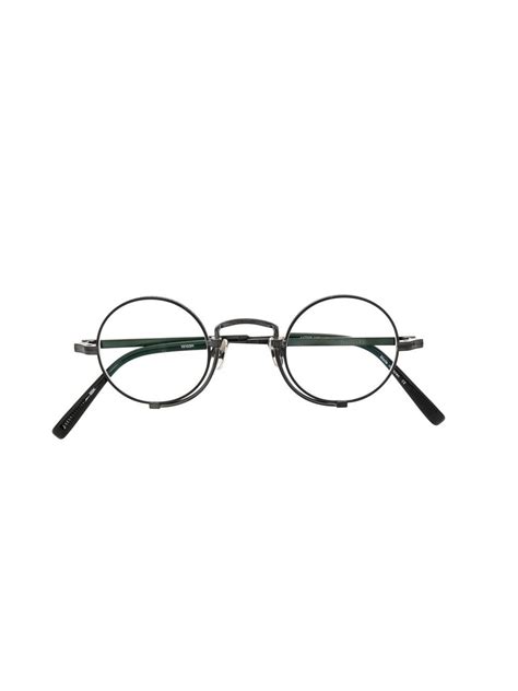 Matsuda Round Frame Glasses Black Farfetch Ao