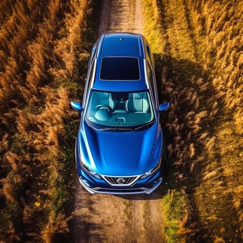 Premium Ai Image Aerial Shot Of A Road In The Fall