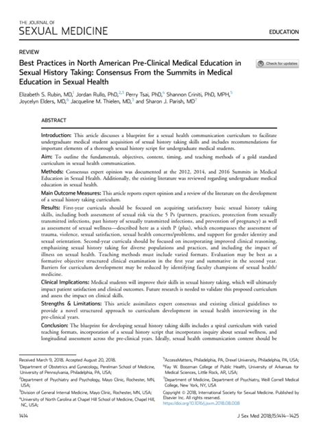 Best Practices In North American Pre Clinical Medical Education In
