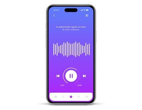Premium Vector Mobile Application Interface Music Player Sound App Ui Gui Template Responsive