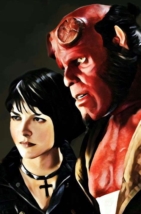 Hellboy And Liz Liz Sherman Hellboy Movie Superhero Movies