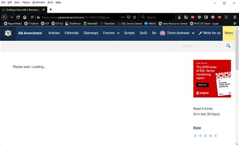 Backslash Line Continuation Is Interpretted Literally Sqlservercentral Forums