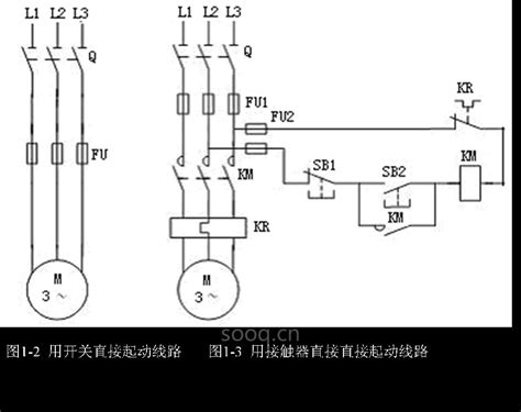 电机直接启动原理图包括一次接线图 二次控制指示谢谢 百度知道