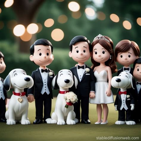 Snoopy Happy Wedding