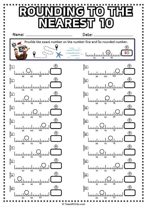 Free Rounding To The Nearest 10 Worksheets Teach Prints