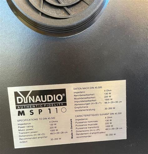 Dynaudio Msp 110 Hifi