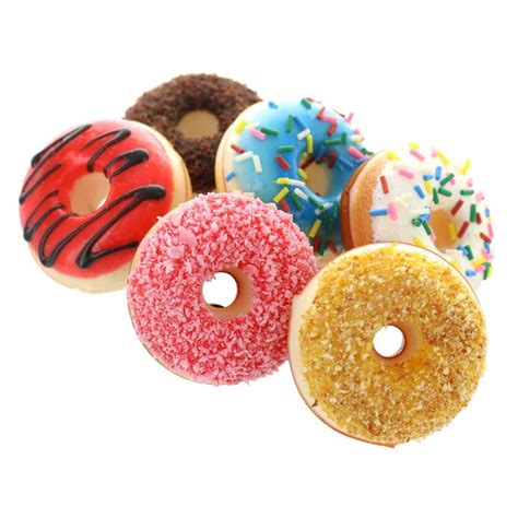 Texpress 6 Pcs Realistic Artificial Toy Donuts Scented Fake Donuts